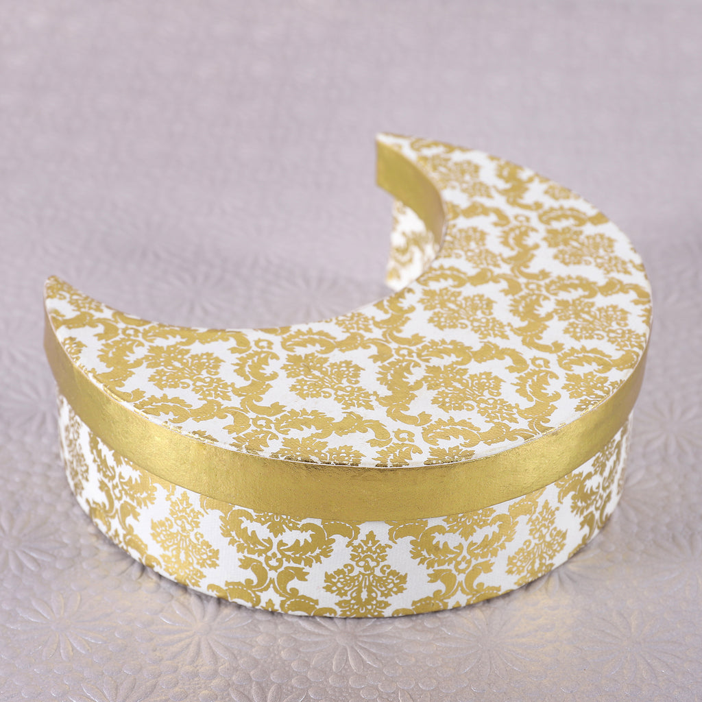 Shop Damask Moon Shaped Box – PaperMe